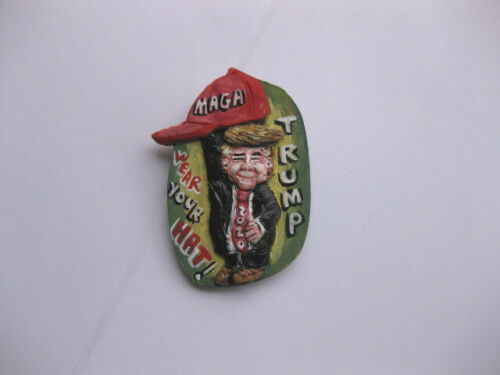 President Donald Trump "Wear MAGA Hat!" 2020 Campaign Novelty Pin ...