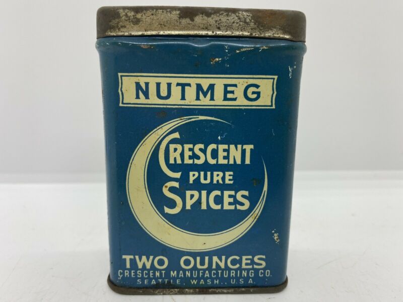 Farm House Find Vintage Nutmeg Crescent Pure Spices Advertising Spice ...