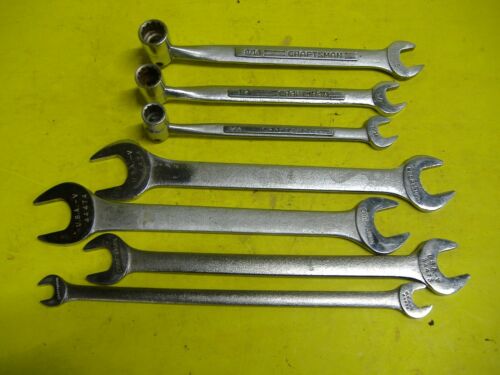 VINTAGE CRAFTSMAN ''''V'''' WRENCH SET RARE SALTUS FLEX HEAD & THIN ...