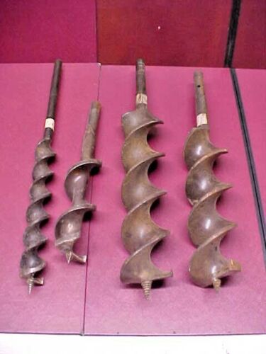 Vintage Antique 4 Bits for a Post Beam Timber Framing Drill Press ...