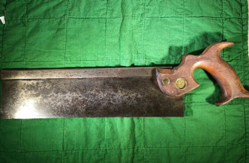 JACKSON CAST STEEL WARRANTED SUPERIOR SPLIT NUT BACK SAW 12" -- Antique ...