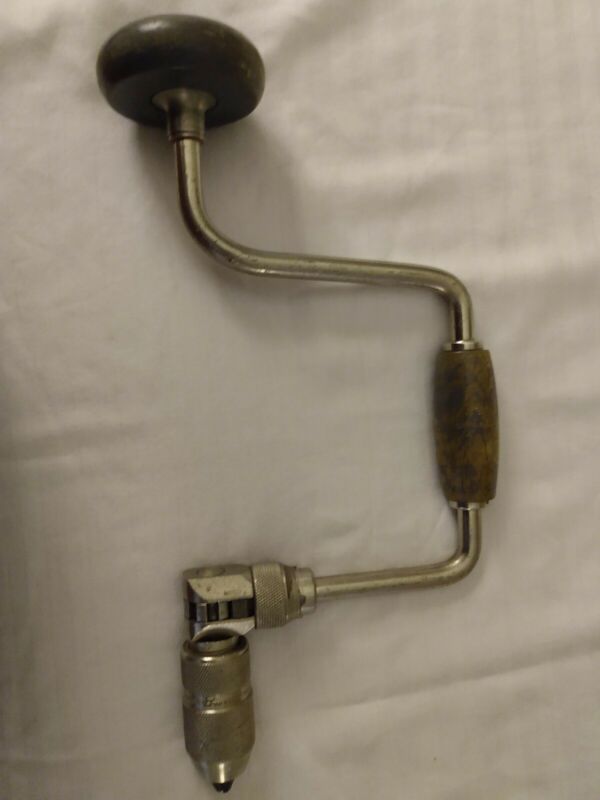 Vintage 10" Merit Ratchet Auger Bit Brace Hand Drill -- Antique Price ...