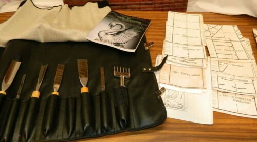 Dastra Ice Wood Carving Tool Chisel Friedrich Dick Kinife Roll Germany ...