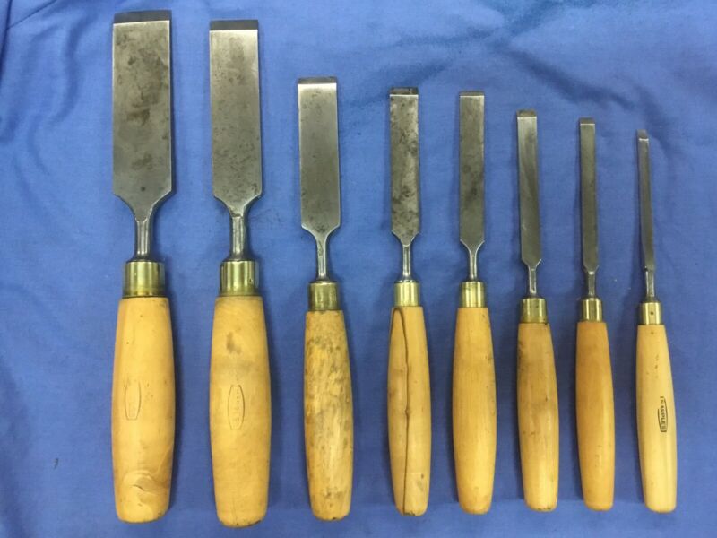 Marples Boxwood Handle Firmer Chisel Set -- Antique Price Guide Details ...