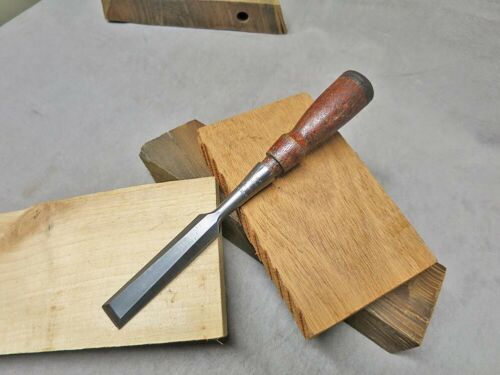 VINTAGE STANLEY 750 STYLE WOOD CHISEL 3/4" WIDE STANLEY 1251 DEFIANCE U ...