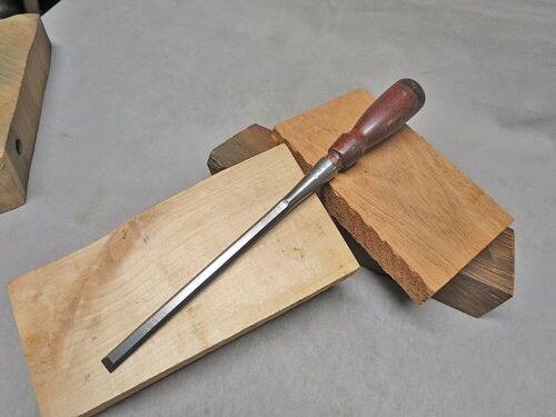 VINTAGE STANLEY 720 STYLE WOOD CHISEL 3/8" WIDE STANLEY D MADE IN U.S.A ...