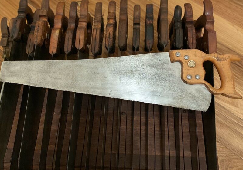 Vintage Tyzack And Sons Hand Saw, 22inch, Straight Sharp. Hand Tools 10 ...