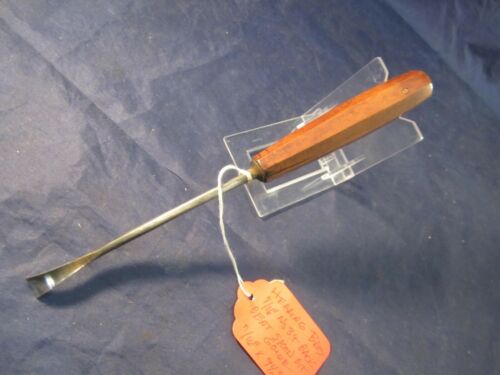 HERRING BROS 7/16" NO 34 BACK BENT SPOON BIT GOUGE ANTIQUE WOOD CARVING ...