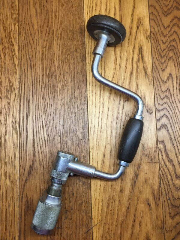 VINTAGE YANKEE NO. 2100 BIT BRACE WITH 8'''' SWEEP AUGER BIT BRACE ...
