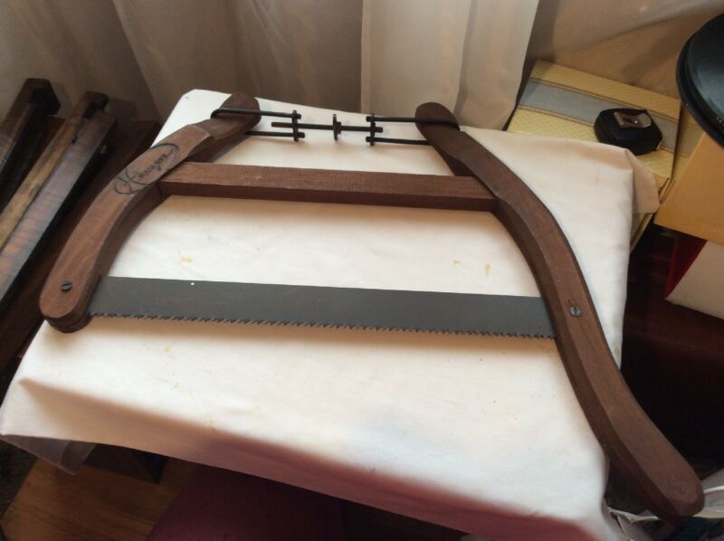 Wooden Handle Crosscut Bow Saw Farm Logging Decor By Hempe Henpe ...