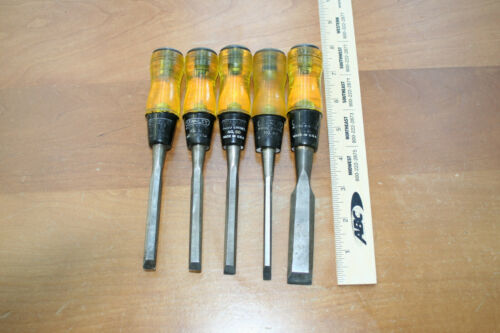 Lot of 5 Vintage Stanley No. 60 Wood Chisels -- Antique Price Guide ...