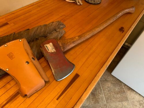 Vintage TRUE TEMPER -WOOD SLASHER Single-Bit Axe Original Paint, w/a ...