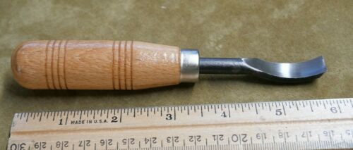 Old wood carving tools smaller 1/2" short bent 5 sweep wood carving ...