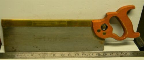 Vintage Tyzack Sons Turner Brass Back Saw No 120 14 Inch Nice ...