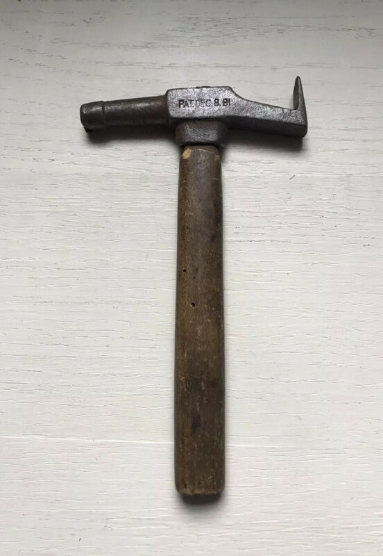 Vintage Antique Hammer With Nail RemoverTool Collectible Antique 7.5 ...