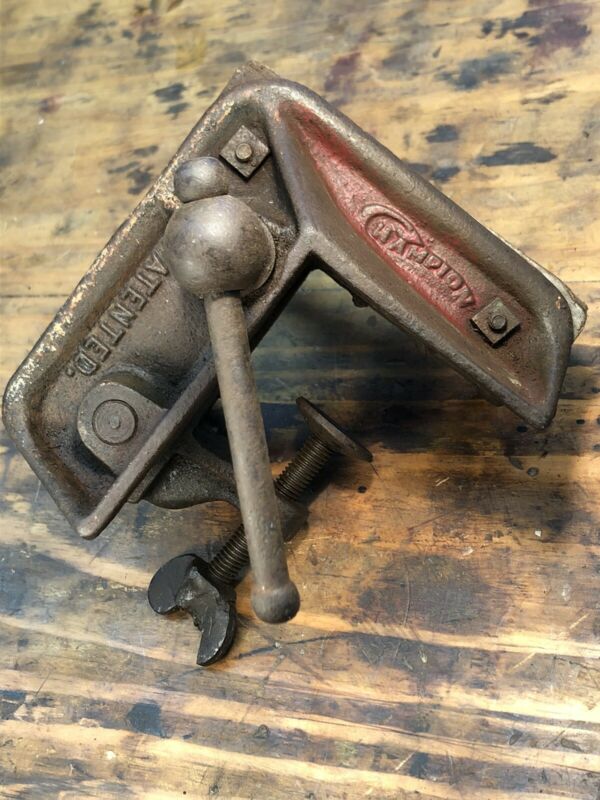 Vintage Champion Woodworking Corner Vise -- Antique Price Guide Details ...