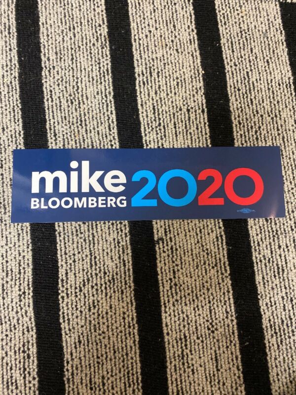BLOOMBERG 2020 Mike Bumper Sticker Brand New Official Campaign Decal ...