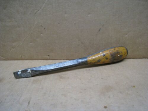 Vintage Irwin US of A Full Tang Wood Handle Screwdriver w/ 7/16" Wide ...