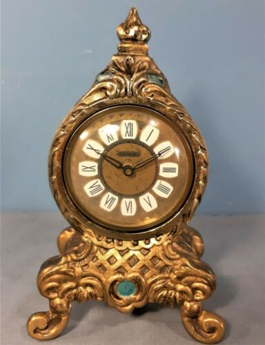 Vintage German Splendex Brass Mantle Clock. -- Antique Price Guide ...
