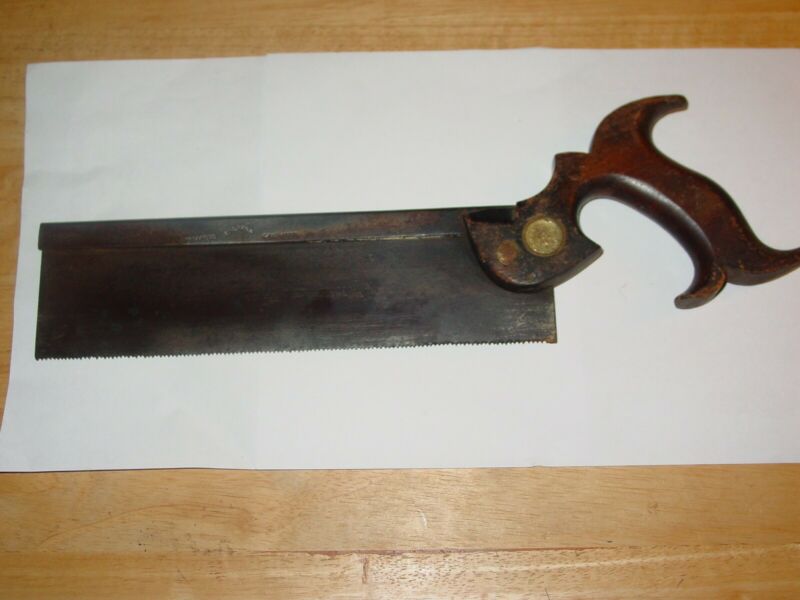 JACKSON CAST STEEL WARRANTED SUPERIOR SPLIT NUT BACK SAW 10" -- Antique ...