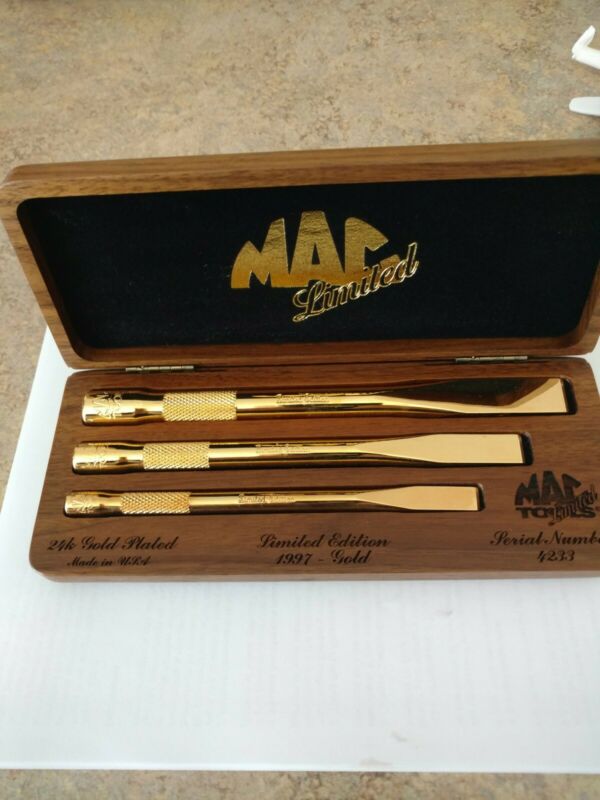 Mac Tools Limited Edition 24K Gold plated 1997 Chisel Set. -- Antique ...