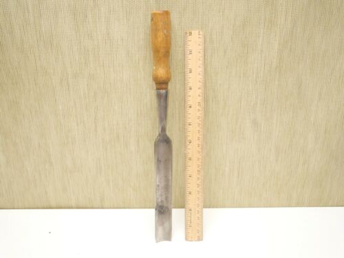 OLD TOOLS VINTAGE CRAFTSMAN 1" No. 6 SWEEP WOOD CARVING GOUGE SOCKET CHISEL -- Antique Price ...