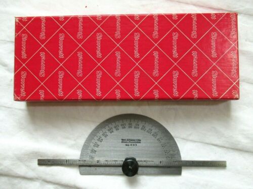 STARRETT Protractor & Depth Gage No. 493 - Original Box -- Antique ...