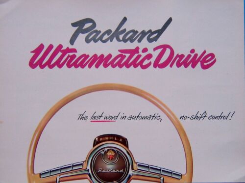 Vintage Packard Ultramatic Drive Sales Brochure -- Antique Price Guide ...