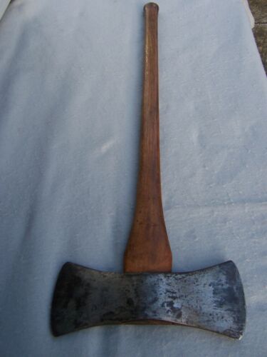 VINTAGE PLUMB 4 LB DOUBLE BIT AXE WITH VINTAGE HARTWELL BROTHERS 36 ...