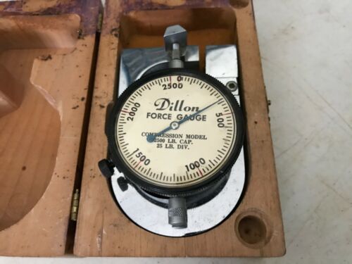 RARE MACHINIST ESTATE DILLON MODEL PUSH PULL FORCE GAUGE, CAPACITY 0 ...