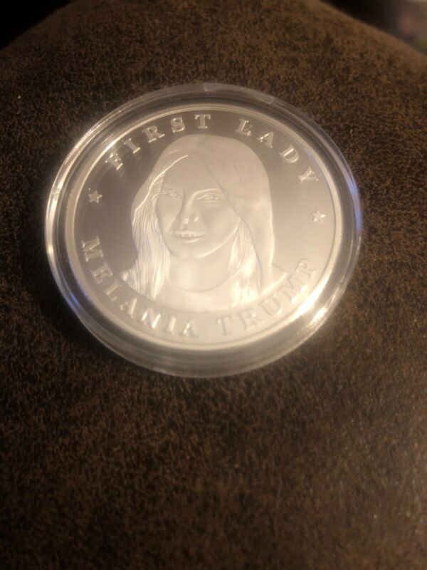 3 Pc Melania Trump Silver American First Lady Commemorative Coin Lot Of ...