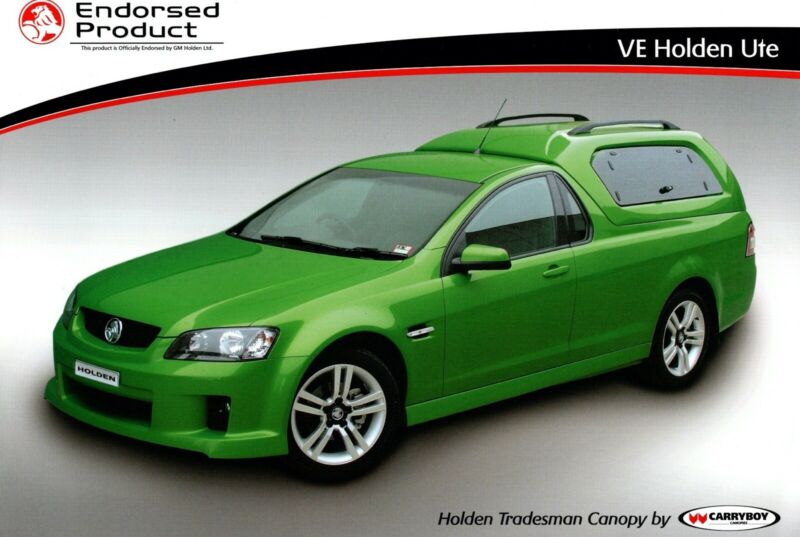 Holden VE Commodore Ute Canopy Brochure -- Antique Price Guide Details Page