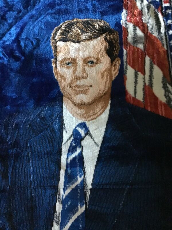 JFK President John F Kennedy Tapestry/Rug/Wall Hanging -- Antique Price ...