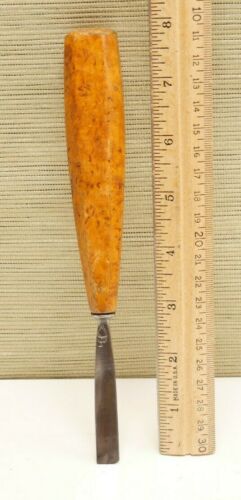 Old Tools Vintage Henry Taylor 7/16" No. 3 sweep straight Wood Carving ...