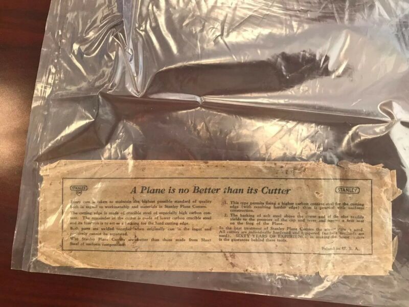 Original Stanley Sweetheart Plane Iron Wrapper 1930 -- Antique Price ...