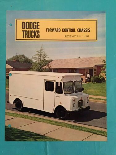 1968 Dodge Trucks "Forward Control Chassis" Truck Dealer Showroom Sales ...
