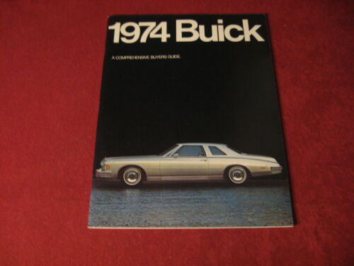 1974 Buick Large Prestige Sales Brochure Booklet catalog Old Original ...