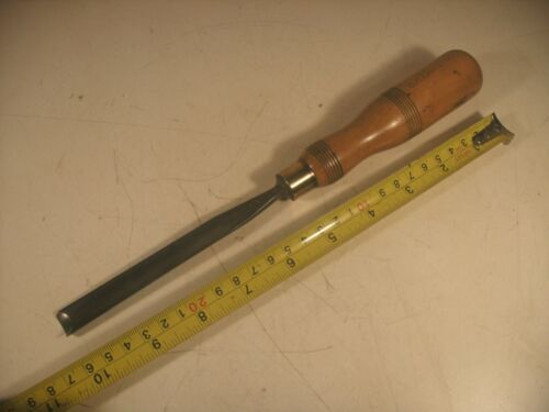 Vintage I.& H. Sorby 5/8" woodcarving gouge, sheep logo,boxwood handle ...