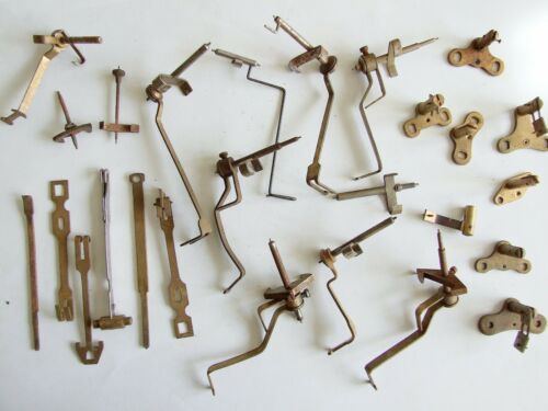 Job lot of vintage clock pallets & parts for the clock maker -- Antique ...
