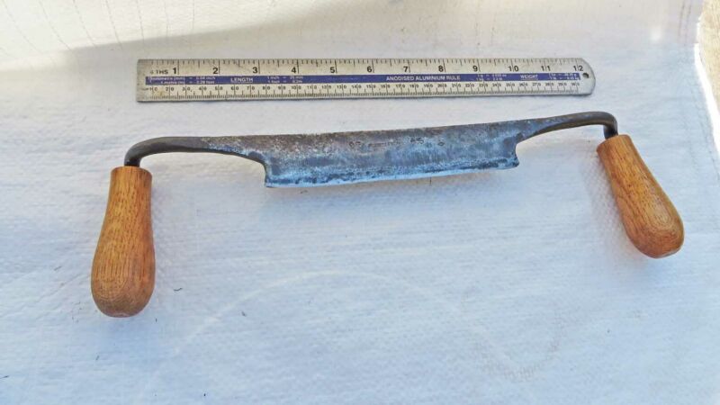 Vintage French 6 1/4" Very Slightly Curved Bladed Drawknife by PEUGEOT FRERES -- Antique Price ...