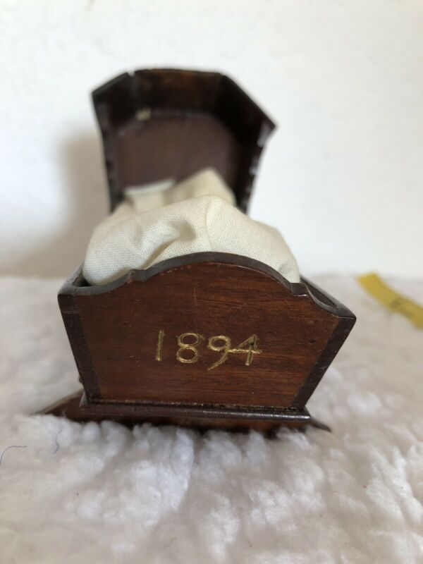 Antique Wooden Doll Cradle/crib Furniture 1800s Hand Written Dedication ... Antique Wooden Doll Cradle/crib Furniture 1800s Hand Written Dedication ...
