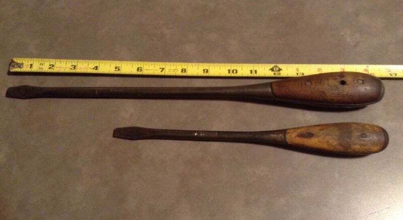 2 Vintage Irwin US Of A Perfect Handle Screwdrivers 16" & 11 ...