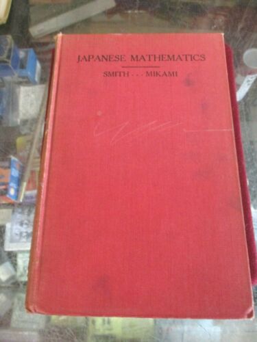 History Of Japanese Mathematics ca 1914 -- Antique Price Guide Details Page