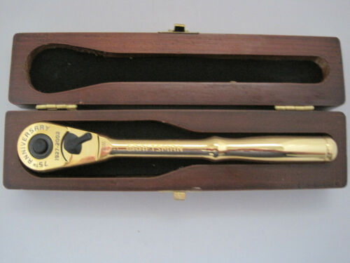 22k gold plated 2002 commemorative Craftsman 3/8" ratchet new in box ...