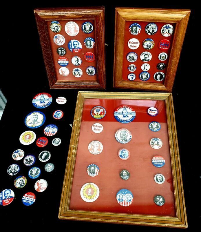 63 Presidential Campaign Buttons Vintage (1980) Reproductions Early ...