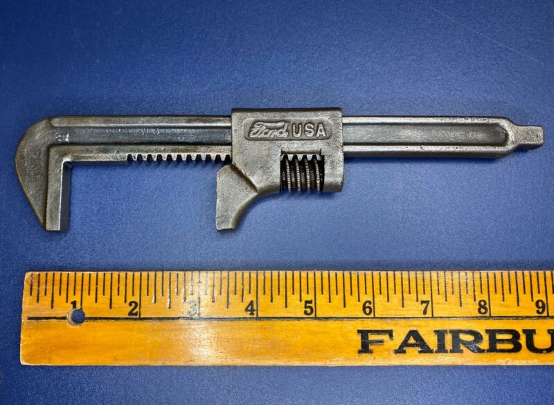 Vintage Ford Model A T Adjustable monkey Wrench Antique Car Tool Farm ...