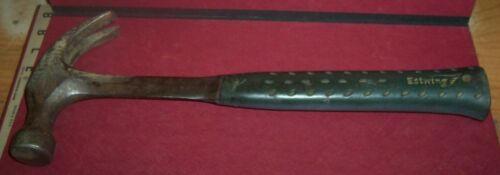 Vintage Estwing Safe-T-Shape E3-16C 16 oz Claw Hammer Blue Rubber ...