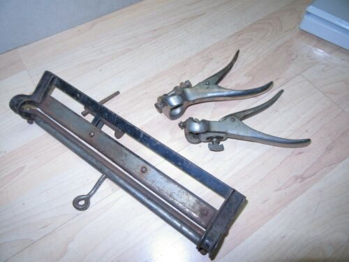 vintage OVB Hibbard Spencer & Bartlett saw sharpening tools Vise & 2 ...
