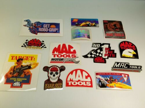 Lot of 13 MAC Tools Tool Box Bumper Stickers Vintage -- Antique Price ...