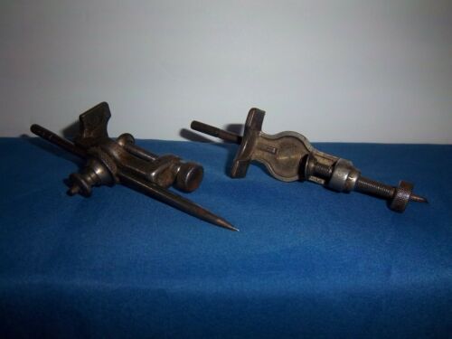 2 pcs. / L.S. STARRETT "TRAMMEL POINTS" SCRIBE MACHINIST TOOLS ...
